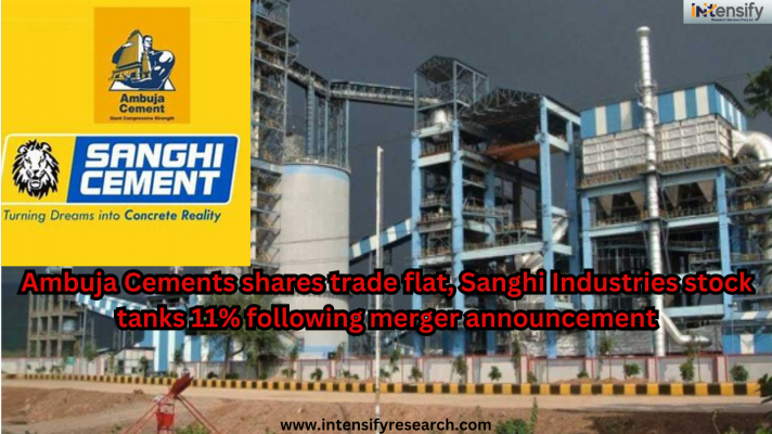Ambuja Cements shares trade flat, Sanghi Industries stock tanks 11% ...